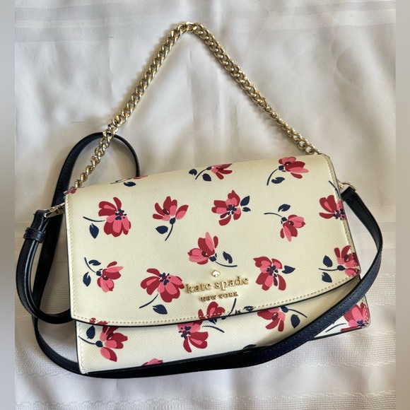 kate spade | Bags | Kate Spade Pink Floral Staci Tea Garden Toss Carson ...